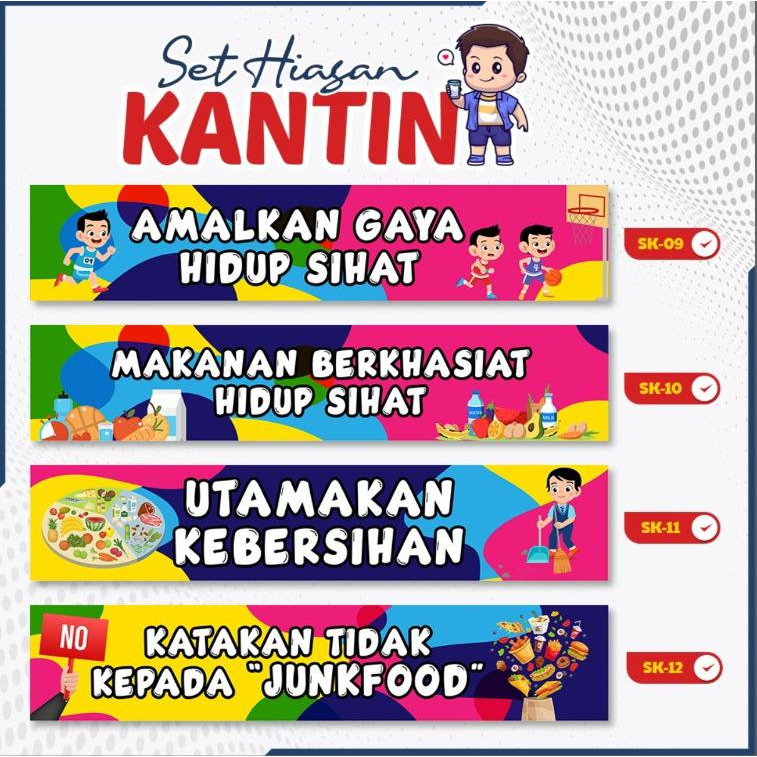 BANNER HIASAN DINDING / BEAM KANTIN SEKOLAH CERIA | Shopee Malaysia