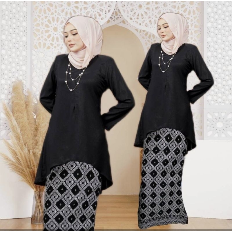 baju kurung baju melayu raya murah penghabisan stock plus size black ...