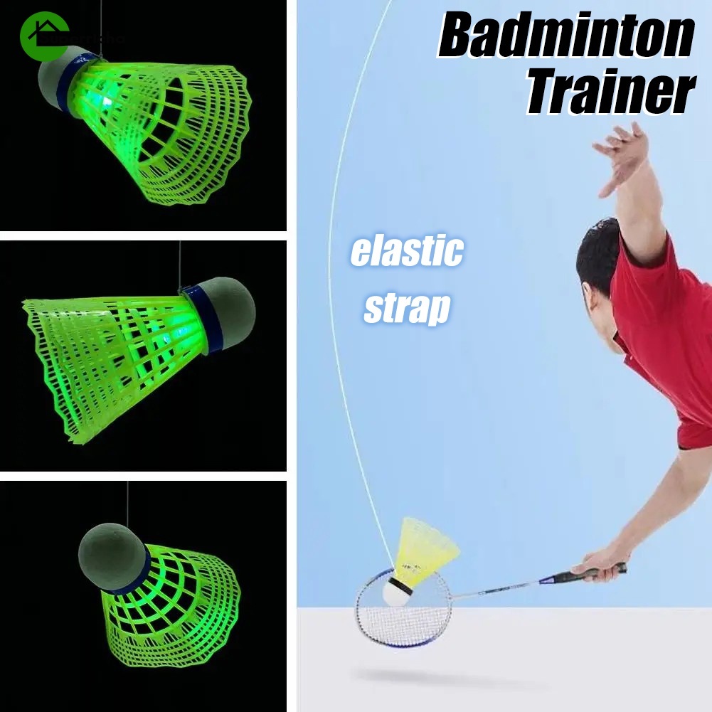 Indoor Outdoor Elastic Swing Badminton / Selfstudy Badminton Trainer ...