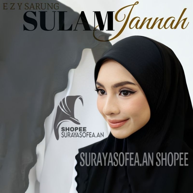 [Sulam Penuh] Bidang 50 Bawal Sulam Instant Awning Scuba Black White ...