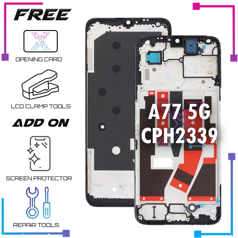 For Oppo A77 5G CPH2339 Lcd Frame Middle Frame Chasis Housing Front ...