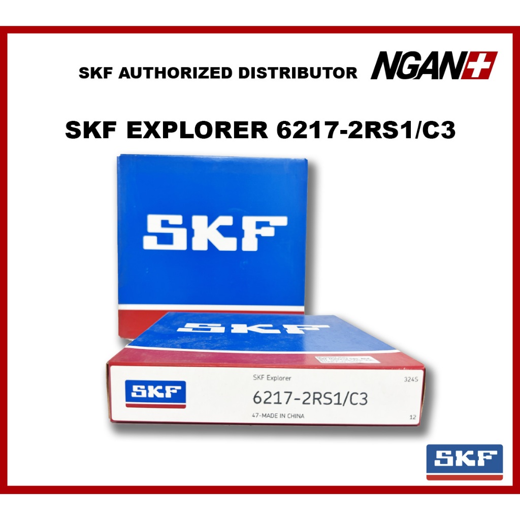 SKF 6217-2RS1/C3 Deep Groove Ball Bearing - Internal Clearance C3 ...
