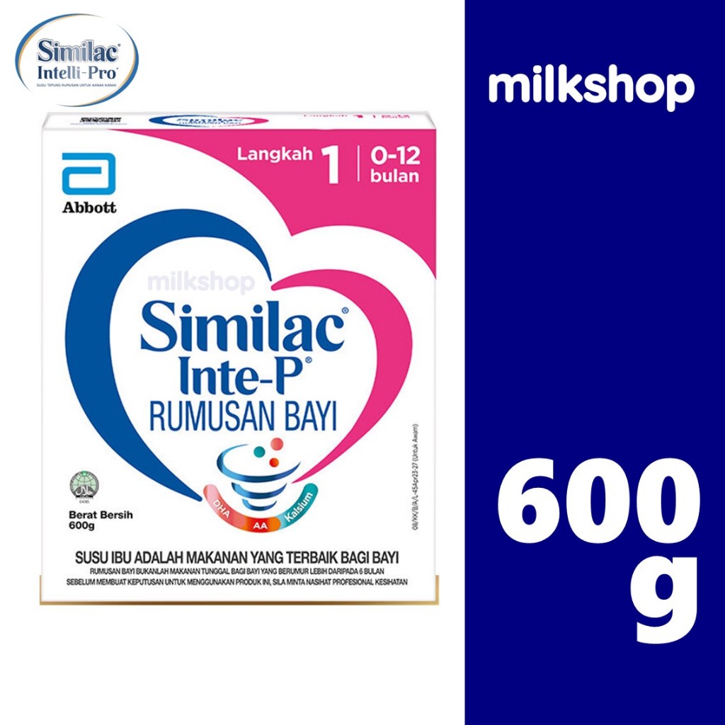 Similac Inte-P Step 1 Langkah 1 600g BIB Intelli-Pro Inte-P1 P1 Asli ...
