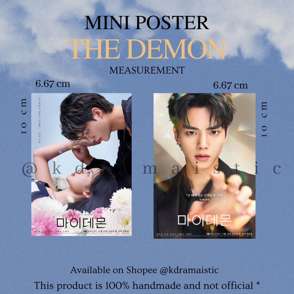 MY DEMON MINI POSTER | FAN MADE|NETFLIX [KDRAMA MERCH] | Shopee Malaysia