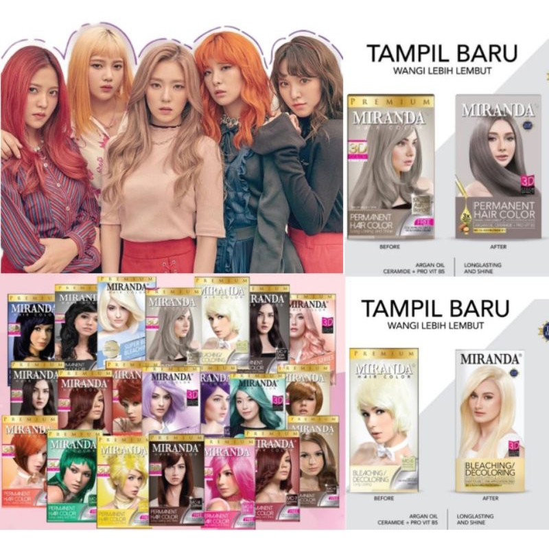 Miranda Hair Color ( Cat Rambut Permanen ) Colorful Series 30ml ...