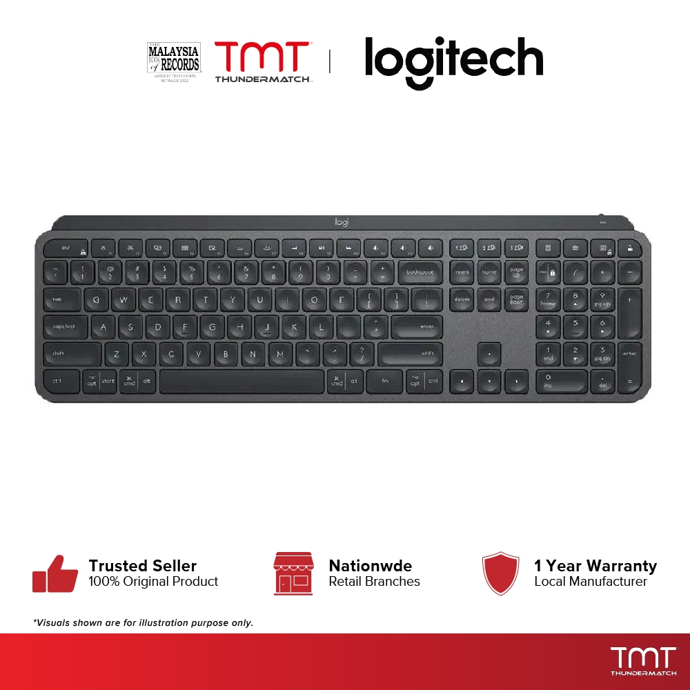 Logitech MX Keys S Wireless Keyboard with Fluid Precise Quiet Typing ...