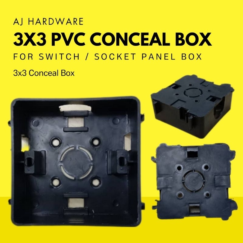 PVC Switches Box Conceal Box 3x3 | Shopee Malaysia