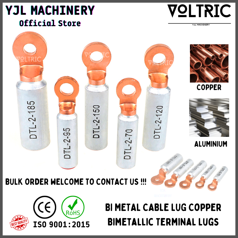 Copper High Quality 16 - 240mm² BI Metal Cable Lug DTL-2 Series Copper ...