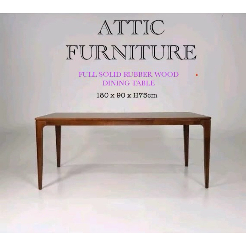 Dining Table / Rectangle Dining Table / Meja Makan / ATTIC FURNITURE MD ...