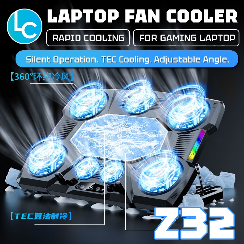 Z32 Semiconductor Refrigeration Gaming Laptop Cooling Pad Notebook ...