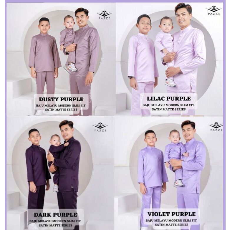 🔥Sedondon Raya🔥 Lilac Purple/Dark Purple/Dusty Purple/ Violet Purple ...