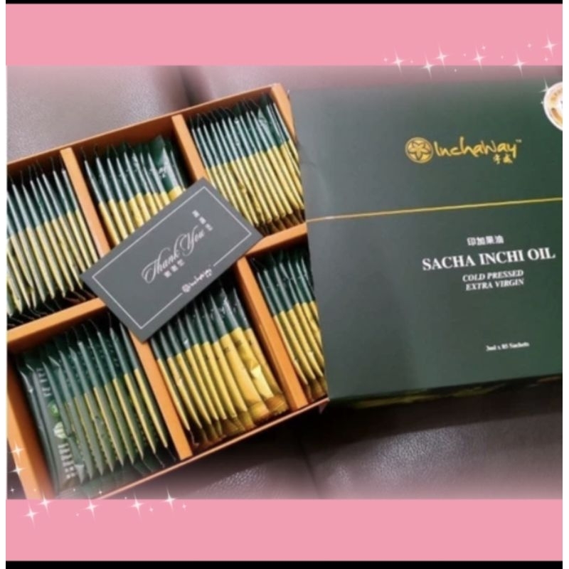Original Inchaway SACHA INCHI OIL (3mlx85s +FREE 15 Sachets =100 ...