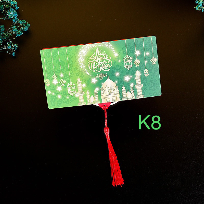 🔥 1pc (6 Slot) Muslim Green Packet Sampul Duit 折叠青包6卡位个性创意拉伸绿包 | Shopee ...
