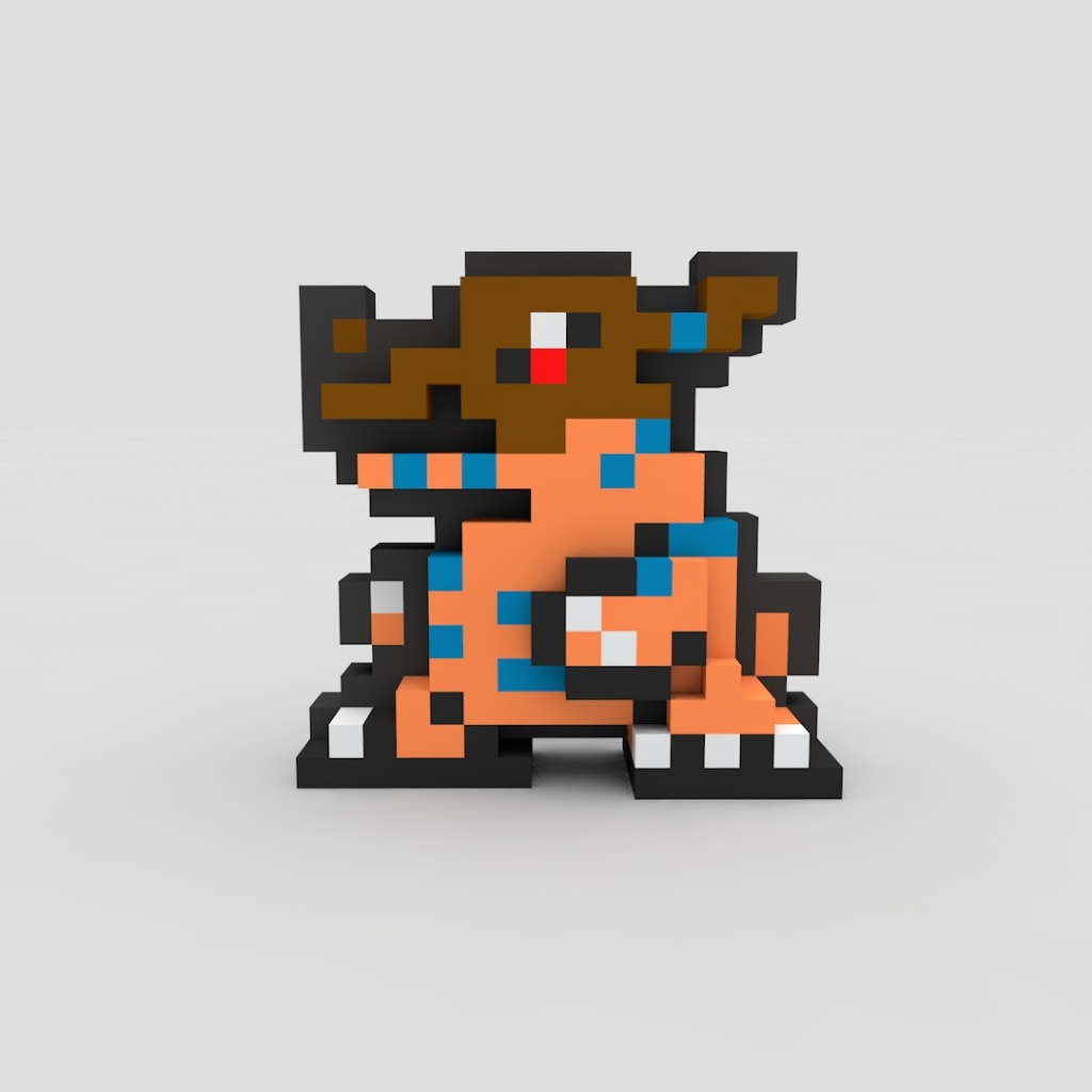 Digimon Digivice Vpet Version 1 Pixel Art Classic Look Colour Figure ...