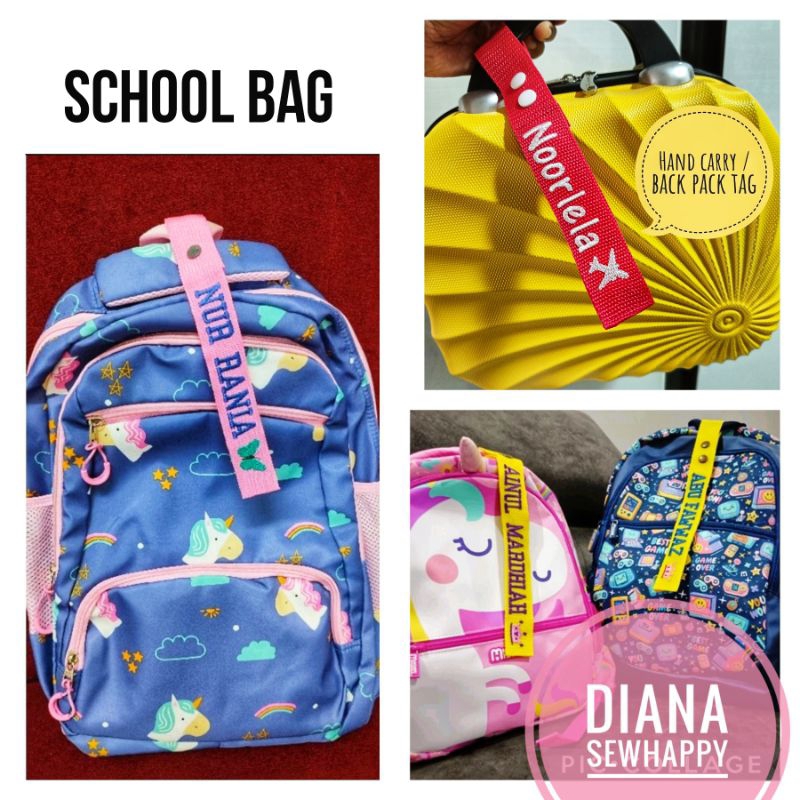 Bag tag beg sekolah / Hand carry beg umrah haji | Shopee Malaysia