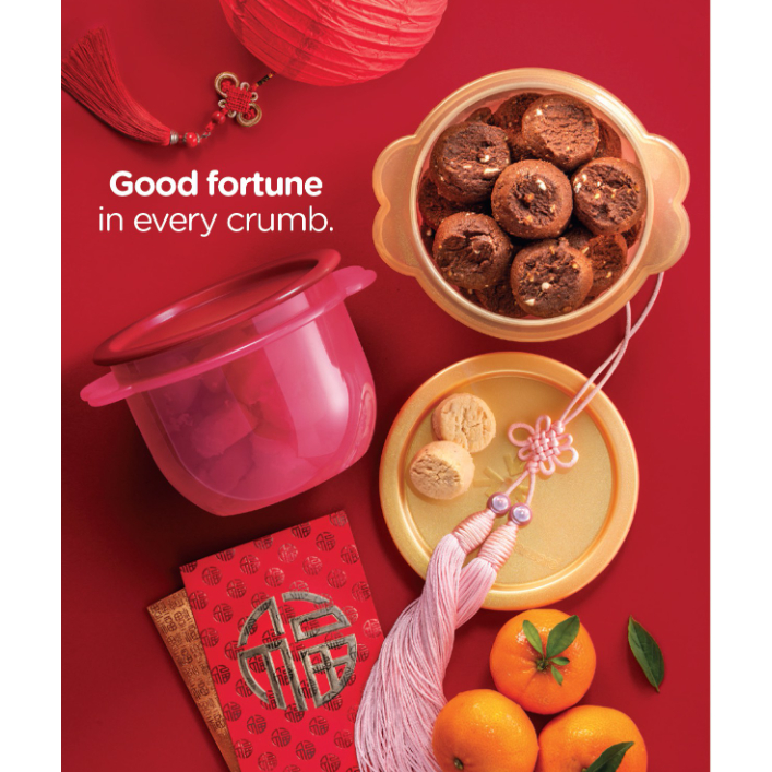 Tupperware Blessed Fortune Cookies Set CNY 2024 | Shopee Malaysia