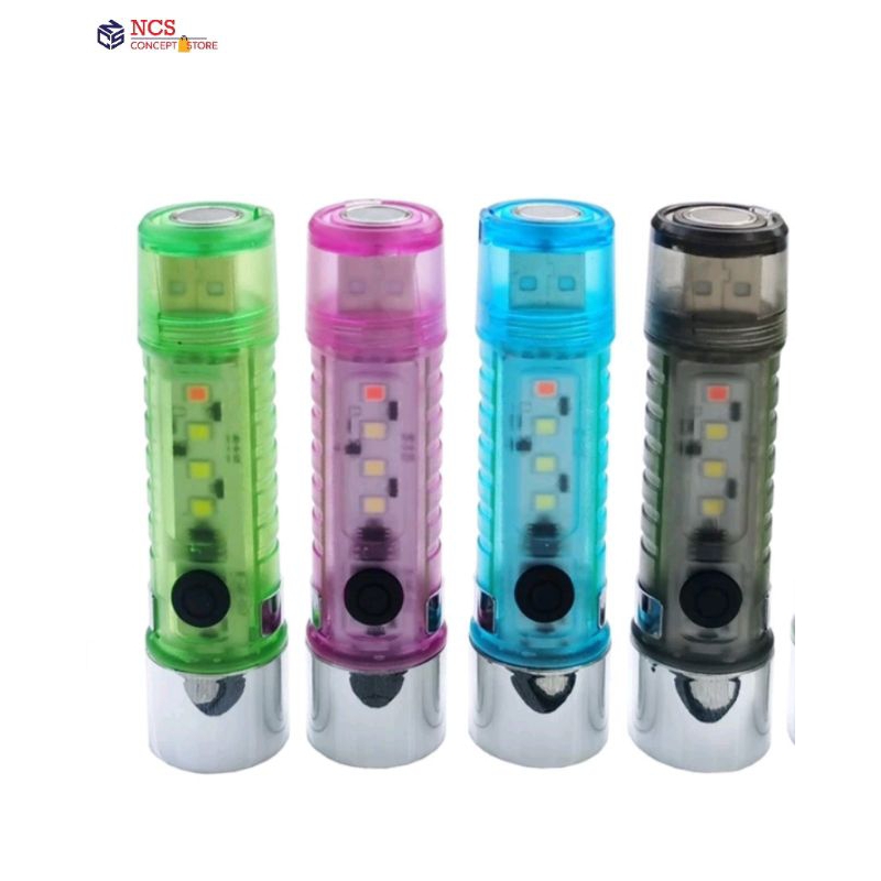 ZJ-023 Multifunctional LED Flashlight USB Charging Waterproof IPX5 and Anti Drop Magnetic Hook ...