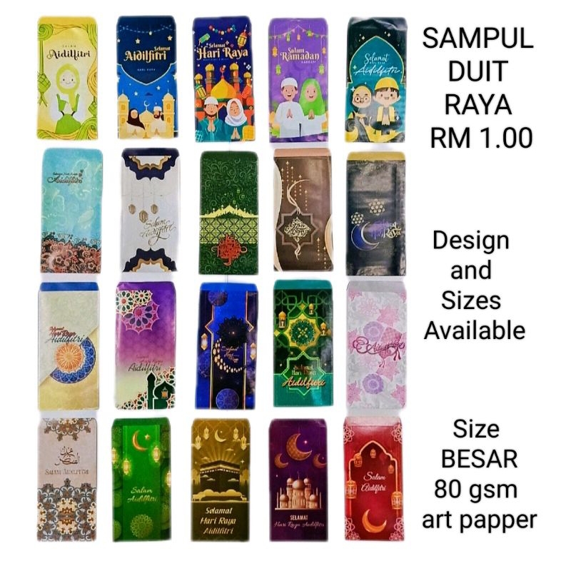 SAMPUL DUIT RAYA/ENVELOPE/SAMPUL DUIT/1PACK | Shopee Malaysia