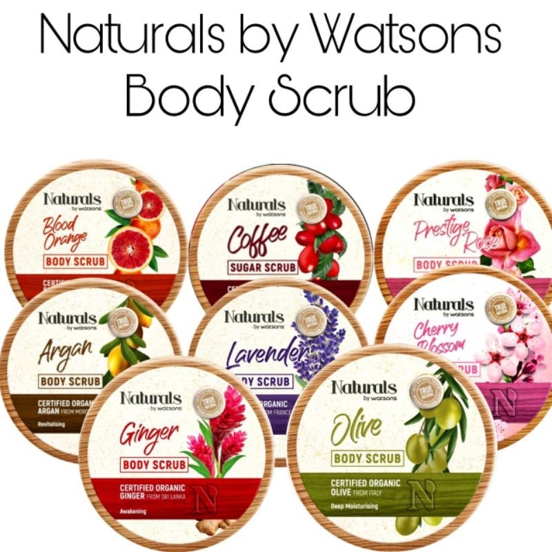 Naturals by Watson Body Scrub 200g Skrub Badan Natural Watsons Coffee ...