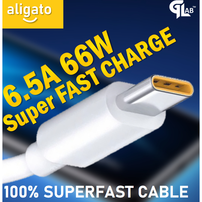 【FLASH CHARGE】ALIGATO SUPER Charge Flash Cable Type C USB Rapid Cable ...