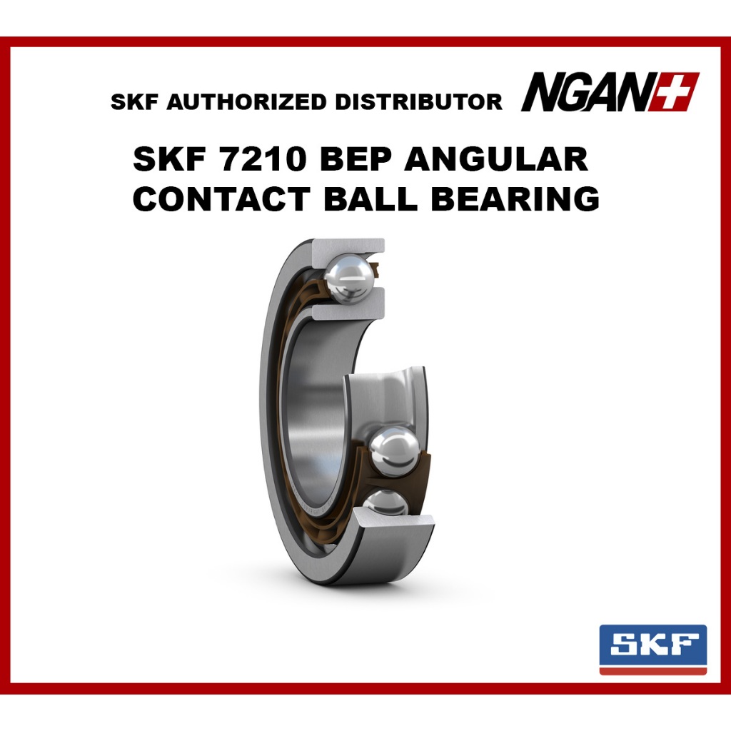 SKF 7210 BEP Angular Contact Ball Bearing (50MM X 90MM X 20MM) | Shopee ...