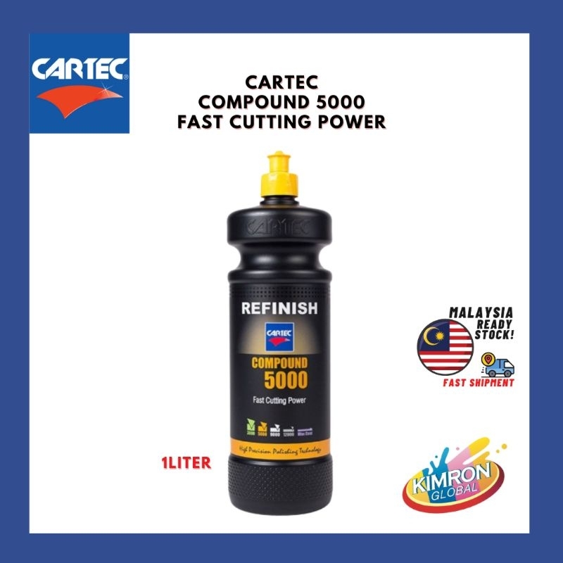 Cartec Refinish Compound 5000 Fast Cutting Power - 1 Liter | Shopee ...