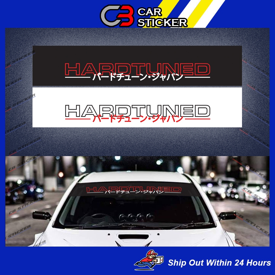 HARDTUNED JAPANESE STICKER CUTTING CAR SUNSHIELD STICKER / S69 | Shopee ...