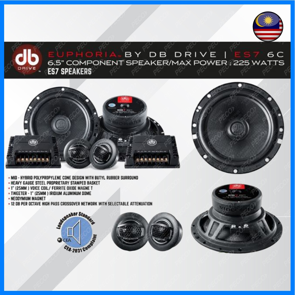 DB DRIVE ES7 6C 6.5 Inch 3 Way Speaker Component | Shopee Malaysia
