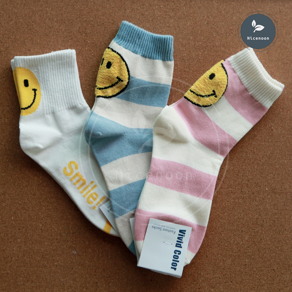 [Ready Stock] Smile logo socks from KOREA | Shopee Malaysia