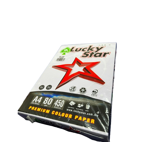 IK Lucky Star 80gsm Colour Paper 450 Sheets (LIGHT COLOURS) | Shopee Malaysia