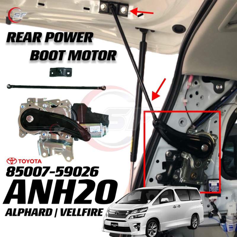 Toyota Alphard/ Vellfire ANH20 Rear Power Boot Motor Toyota Genuine ...