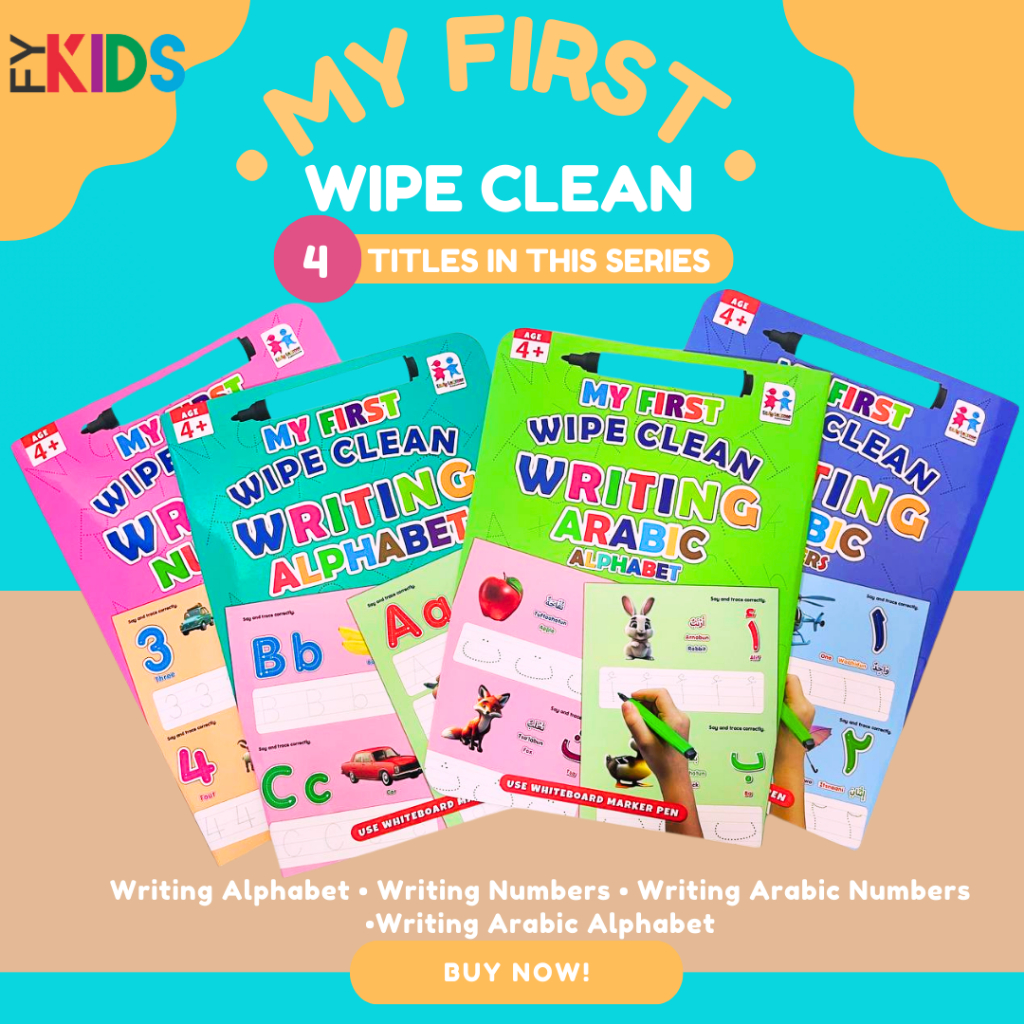 FYKIDS - MY FIRST WIPE CLEAN - Activity Book For Kids - Activity Book ...