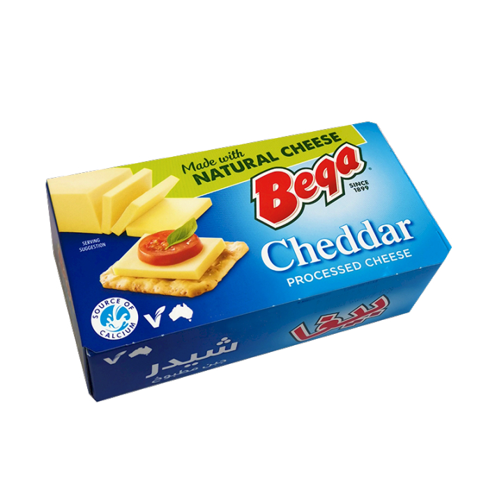 BEGA PROCESSED CHEESE BLOCK / CHEDDAR CHEESE / KEJU CHEDDAR | Shopee ...