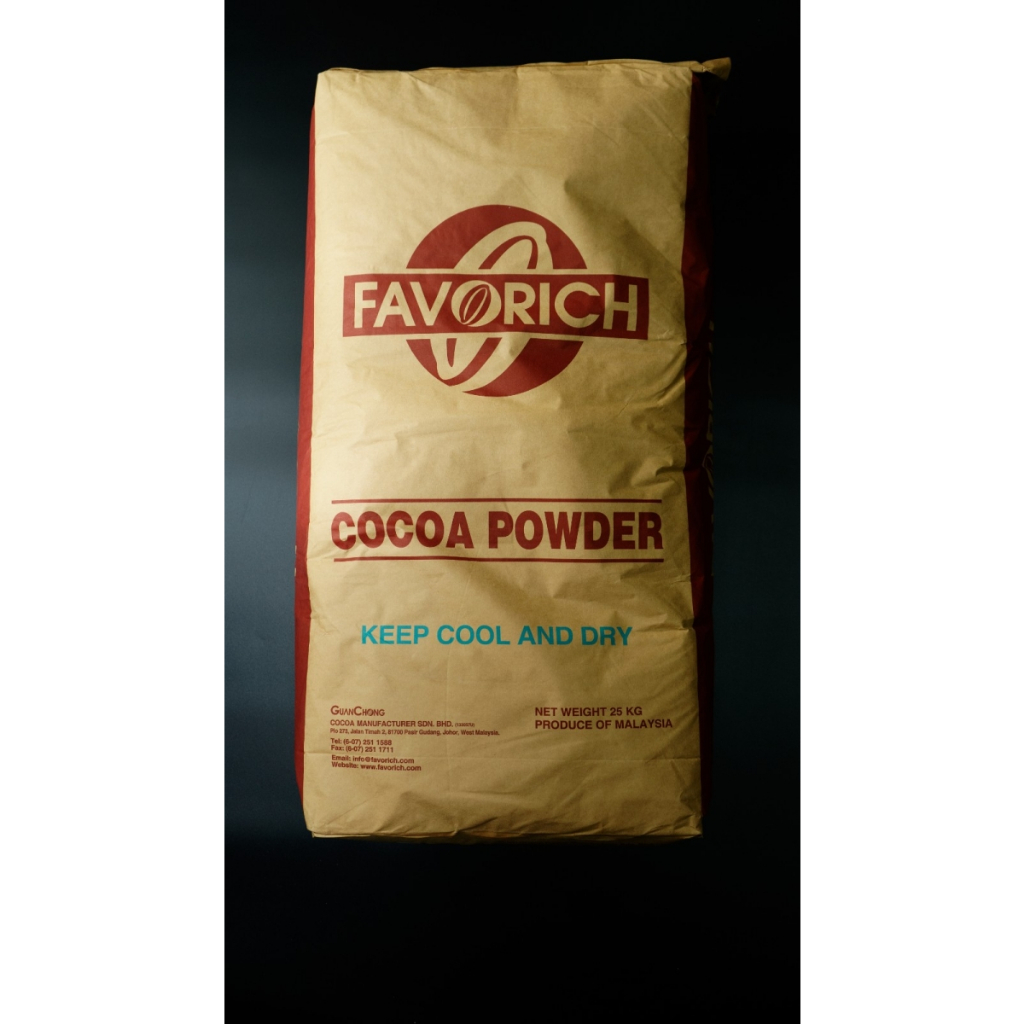 25kg Favorich Cocoa Powder | Serbuk Koko 25kg Dark Brown GP390 | Shopee ...