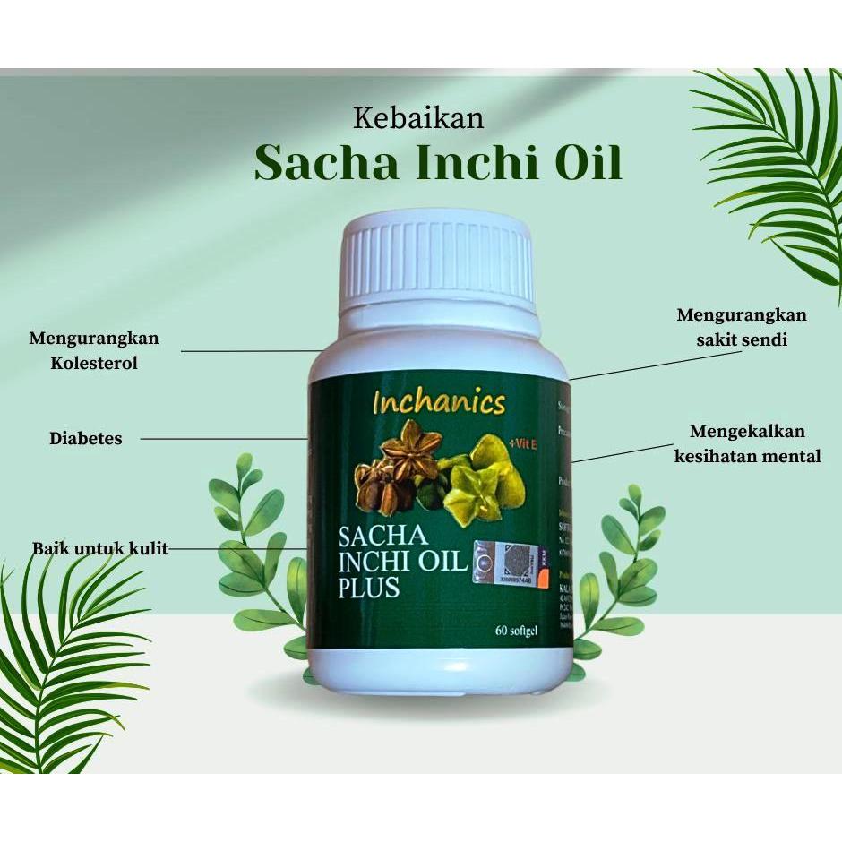 (3 BOTOL) ORIGINAL SACHA INCHI OIL Softgel (3X60 BIJI) KKM Approved ...