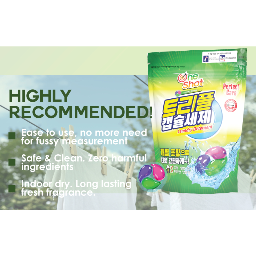 One Shot Laundry Capsule (10 Capsules) | Shopee Malaysia