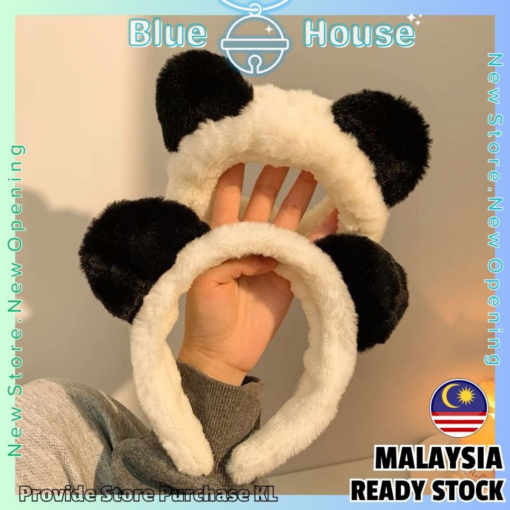 READY STOCK Cutiest Panda Ears HairBand Accessories 可爱熊猫发箍头饰 | Shopee ...