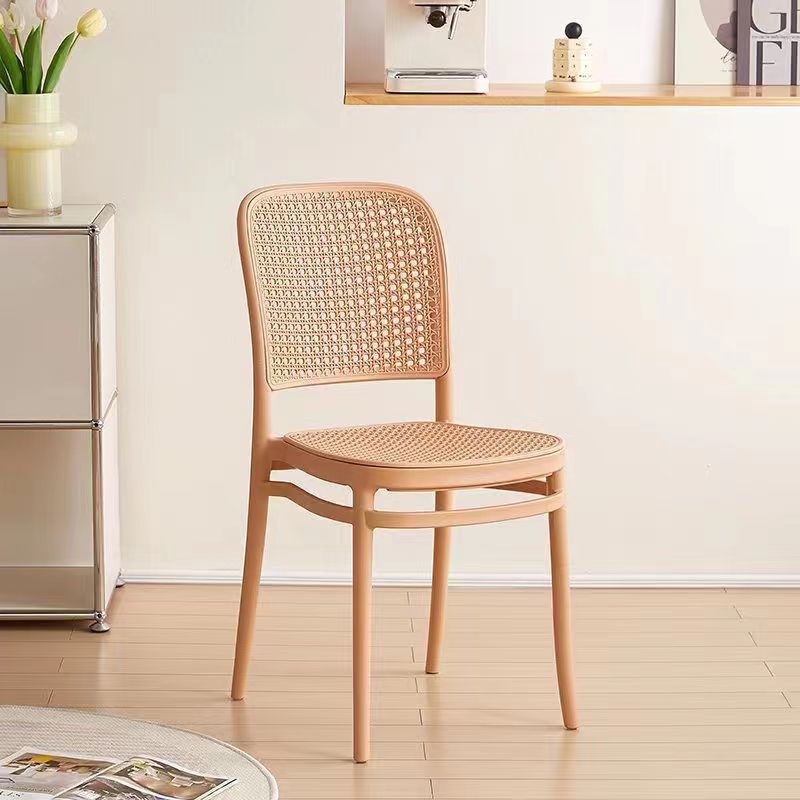 Vedourstyle Nordic Rattan Chair PP Chair Plastic Chair Restaurant ...