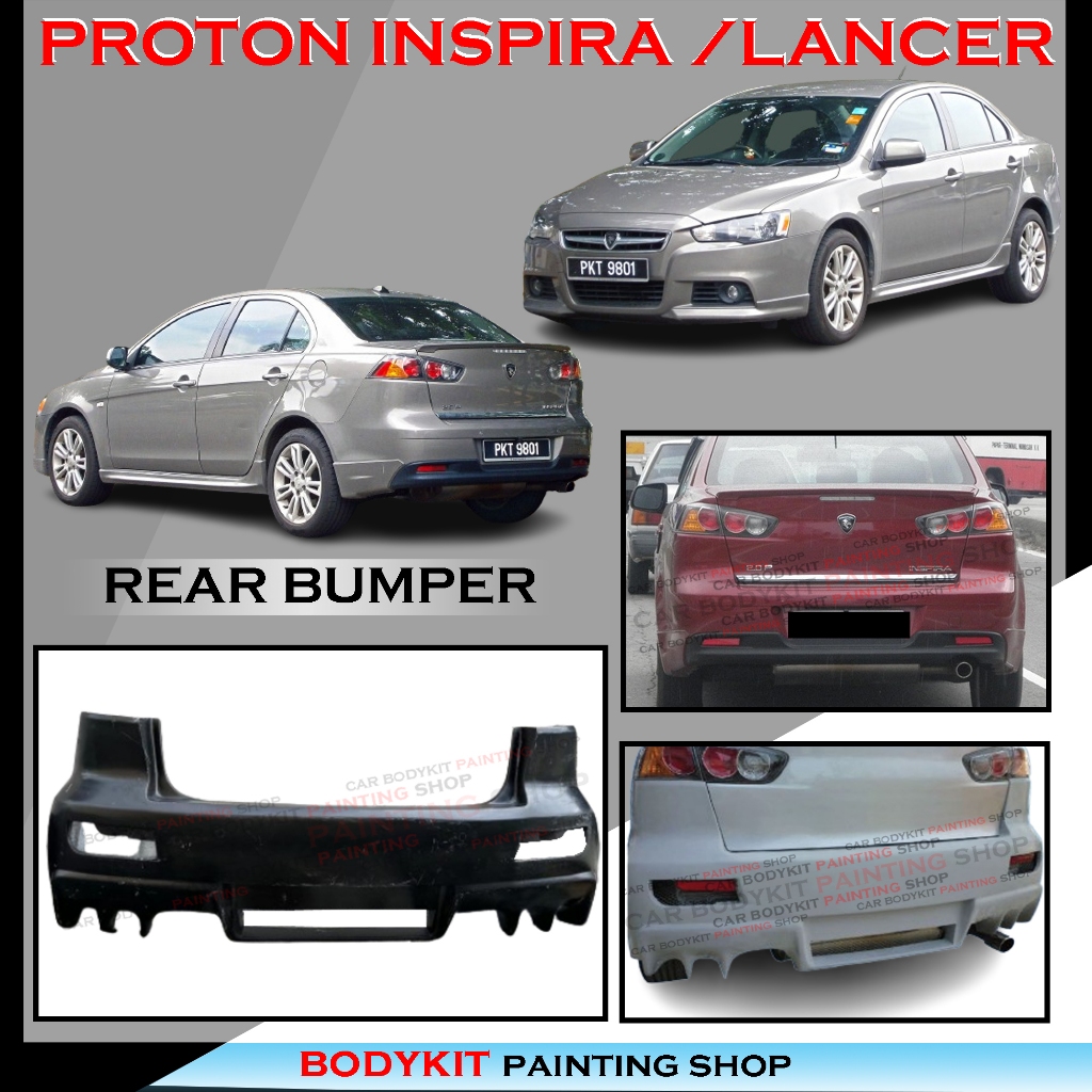 PROTON INSPIRA/MITSUBISHI LANCER FQ400 STYLE REAR BUMPER -MATERIAL ...
