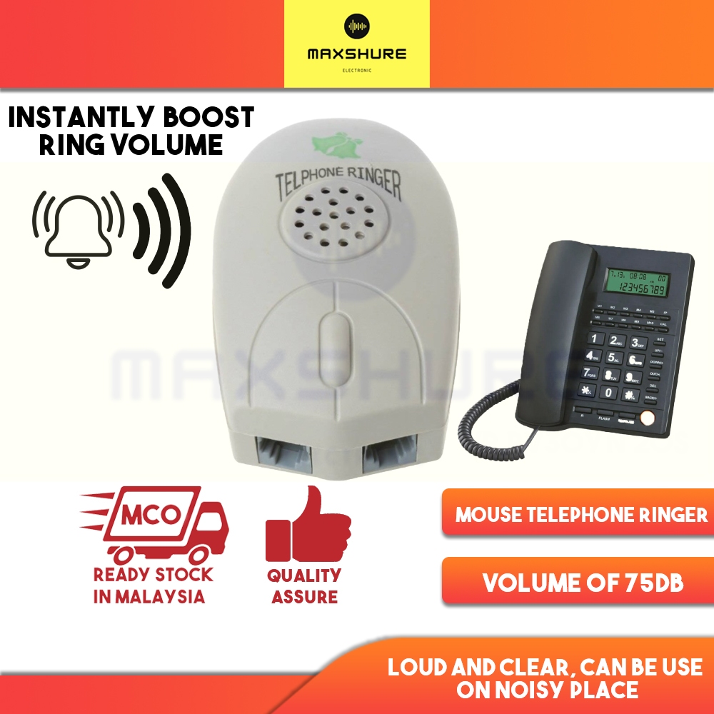 [Maxshure] Extra Loud Sound RJ11 Telephone Ring Ringer Amplifier for ...