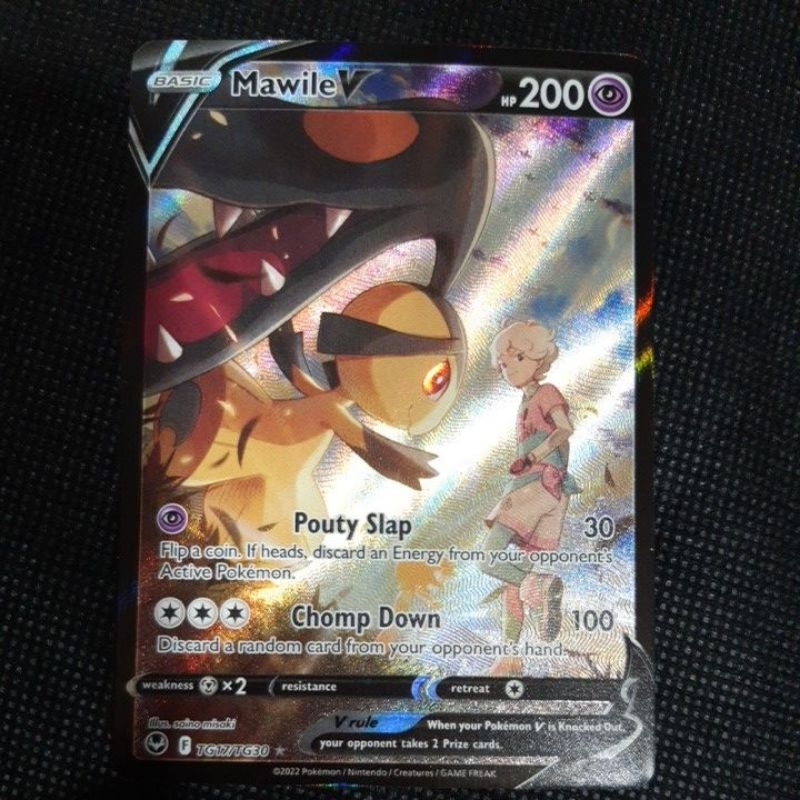 Pokemon Card TCG : Silver Tempest Trainer Gallery : Mawile V TG17/TG30 Ultra Rare 100% Original ...