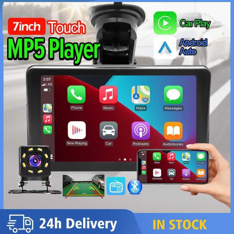 With Reverse Camera Android Player Wireless Car Mp5 Player 7inch Quad ...