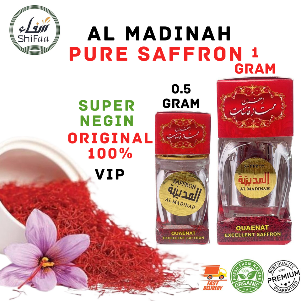 Saffron Almadinah High Quality | Grade VIP Saffron Original Bottle 1gr ...