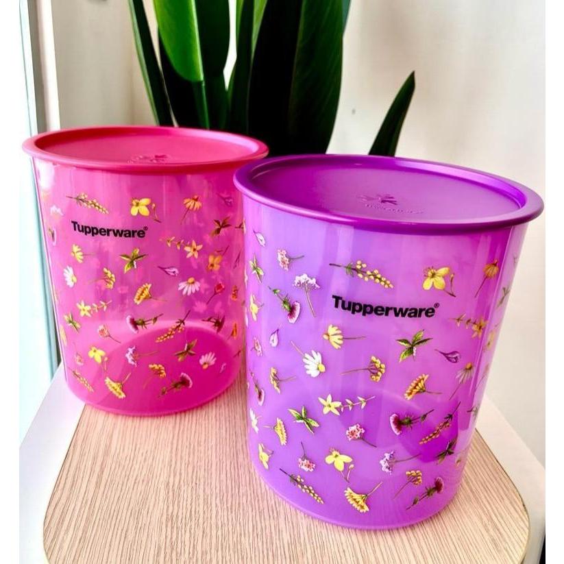 *1pc/2pcs*Tupperware Spring Bloom Maxi Canister 5.5L One Touch OT Large Airtight CNY Raya ...