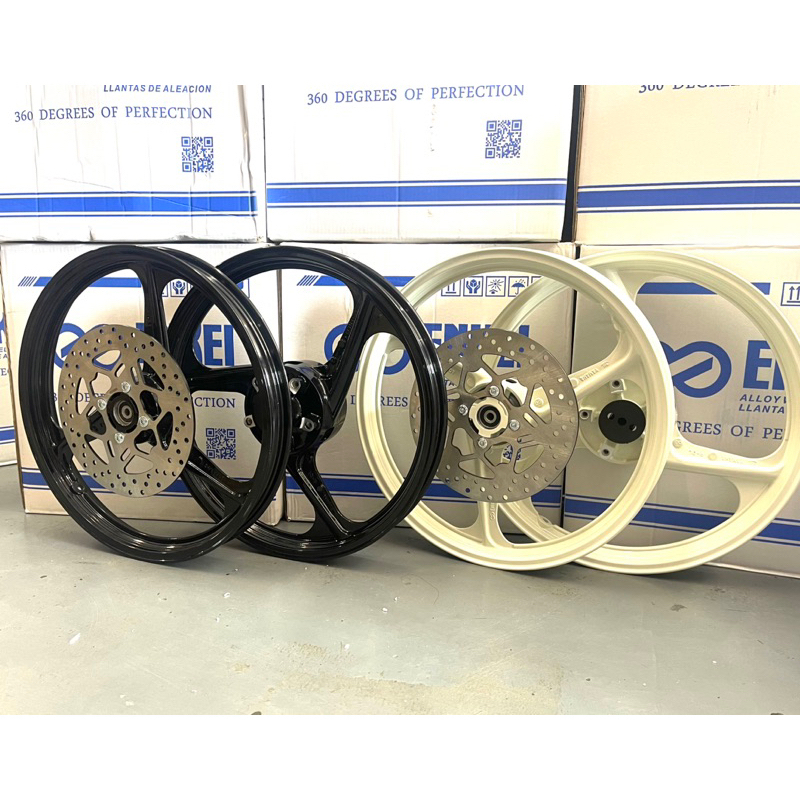 ENKEI YAMAHA Y15 16/16 3L 399 3 BATANG SPORT RIM (WITH BEARING ,COLLER ,FRONT DISC PLATE ...