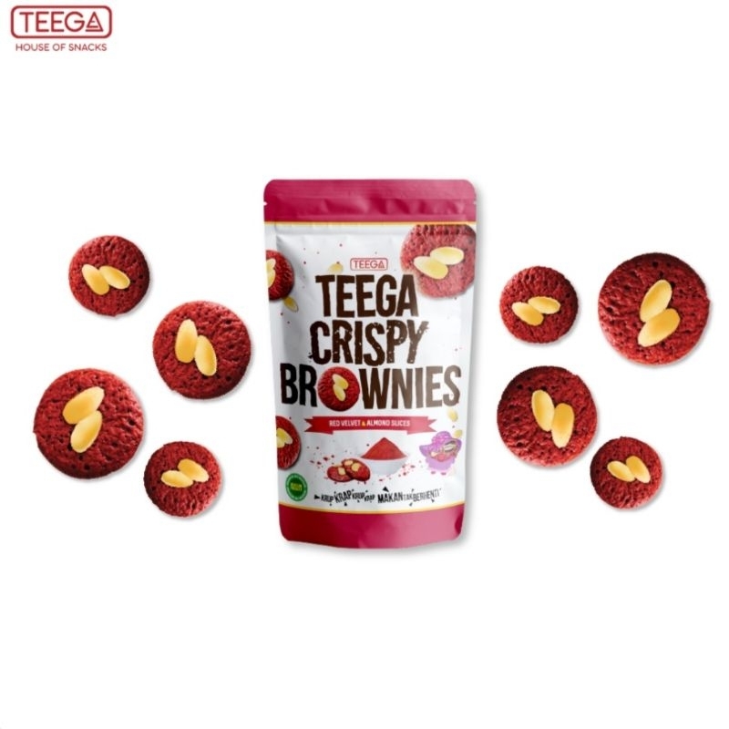 Teega Crispy Brownies Red Velvet 100g | Shopee Malaysia
