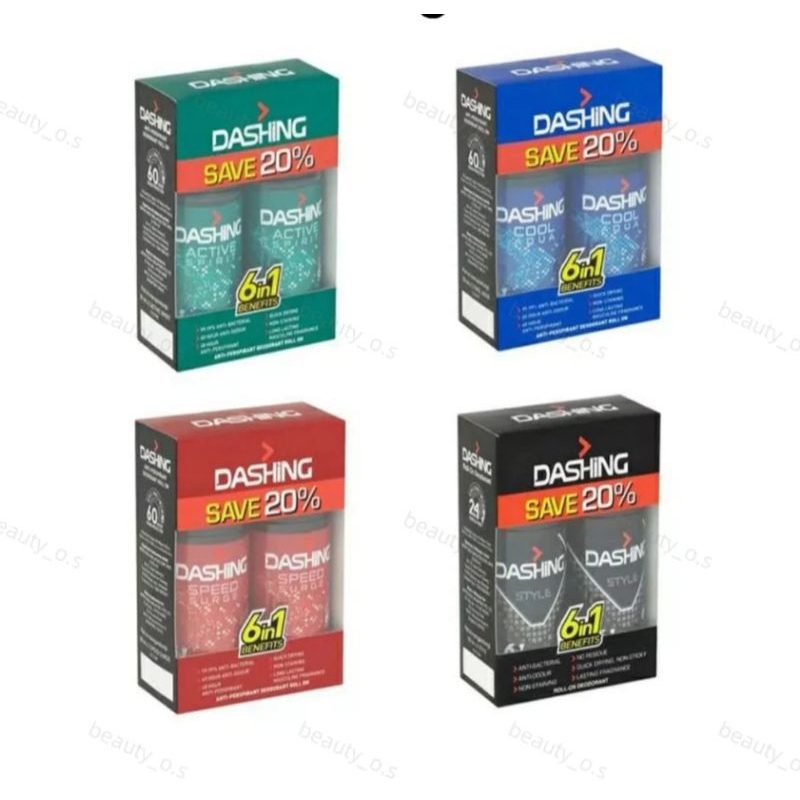 DASHING PERSPIRANT DEODORANT ROOL ON 6IN1 BENEFITS | Shopee Malaysia