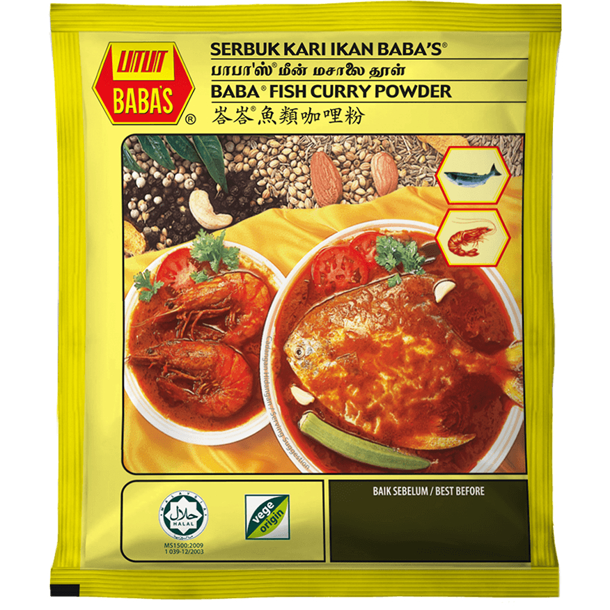 Serbuk Kari IKAN BABAs, FISH Curry Masala Mix Powder by BABAs Malaysia ...