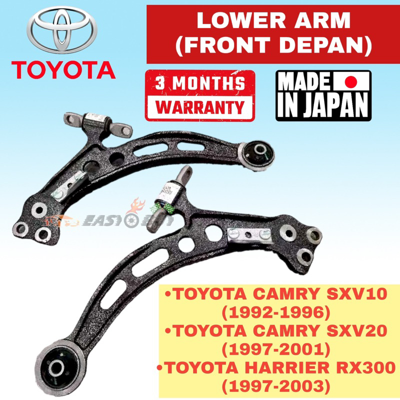 ORIGINAL JAPAN TOYOTA LOWER ARM (FRONT DEPAN) TOYOTA CAMRY SXV10 SXV20 ...