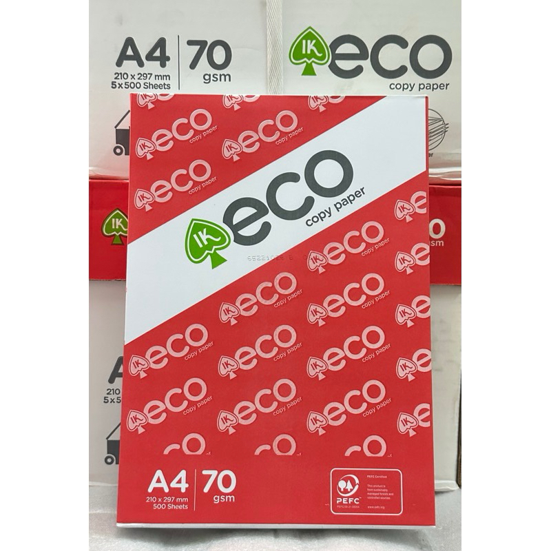 IK ECO 70G 500’S A4 PAPER_KERTAS A4 70G_复印纸_210X297MM #COPIER #FAX ...